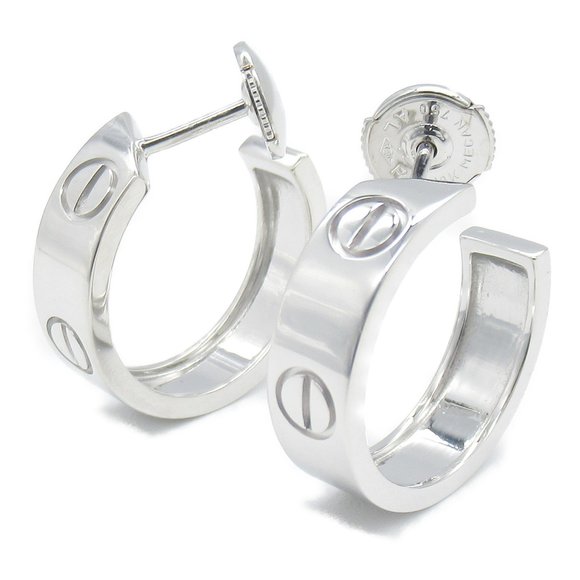 Cartier | Jewelry | Cartier Love Hoop Earrings Pierced Earrings Silver ...